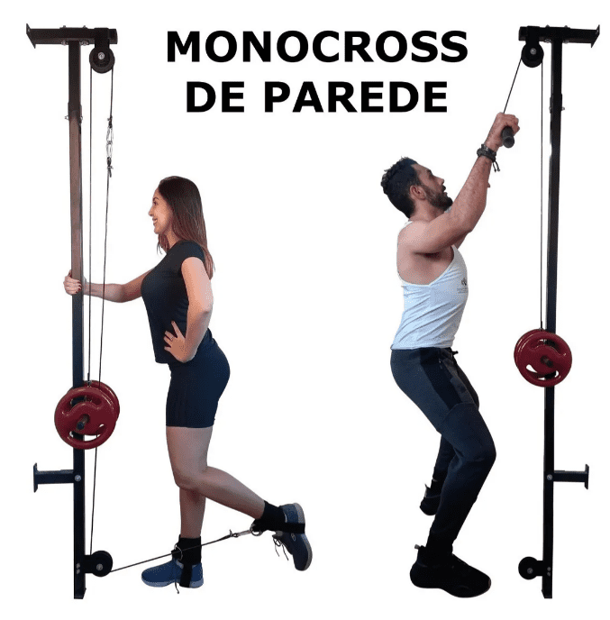 Mono Cross Over Fixo De Parede + Puxadores Treine - Fitness Prado ...