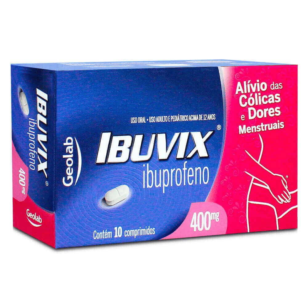 IBUVIX 400MG COM 10 COMPRIMIDOS-GEOLAB - Wimifarma